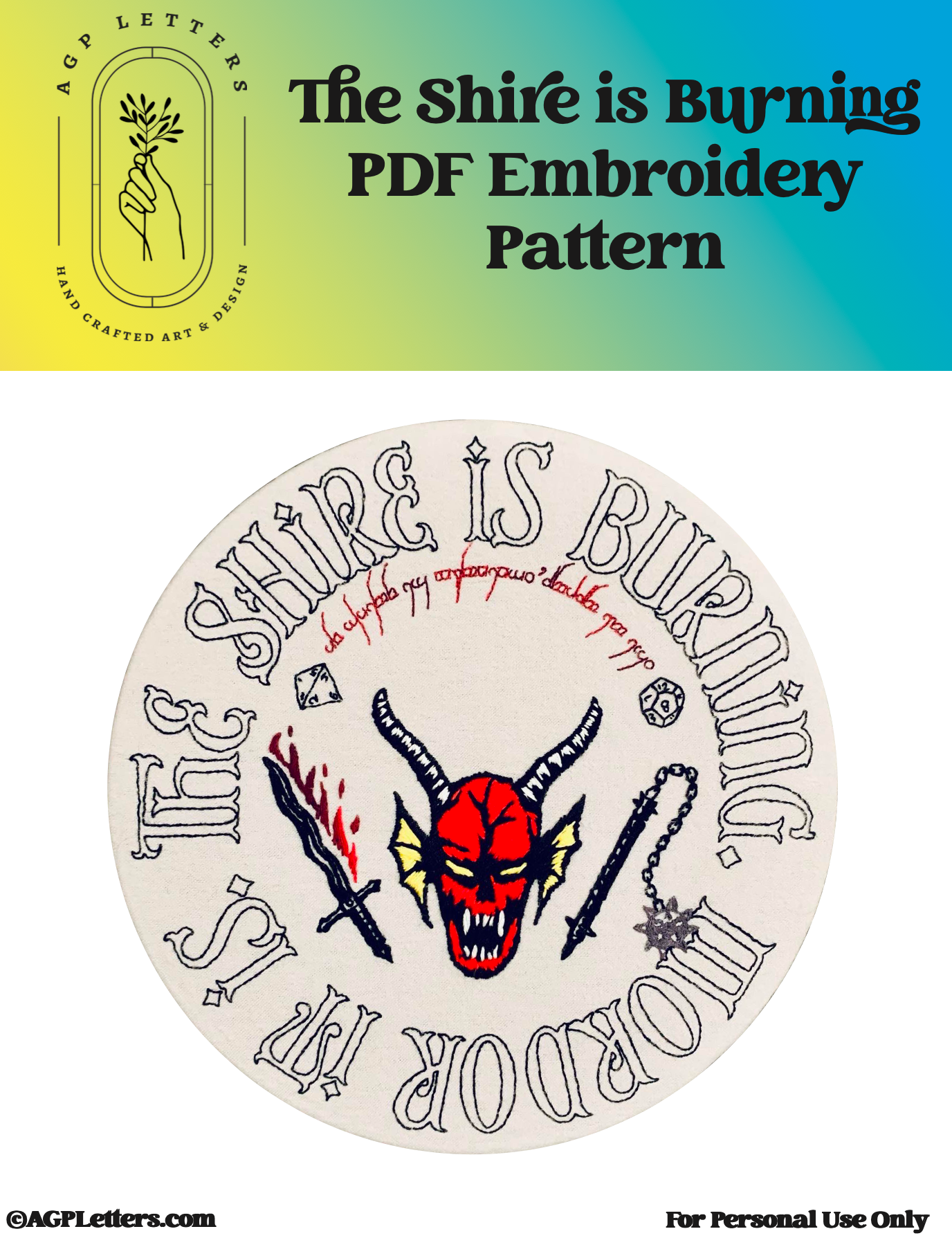 Embroidery Patterns – AGP Letters | Handmade Art & Decor - Houston, TX
